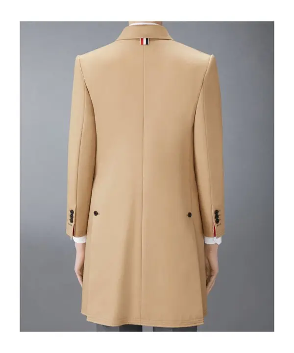 Thom Browne High-armhole Chesterfield Coat