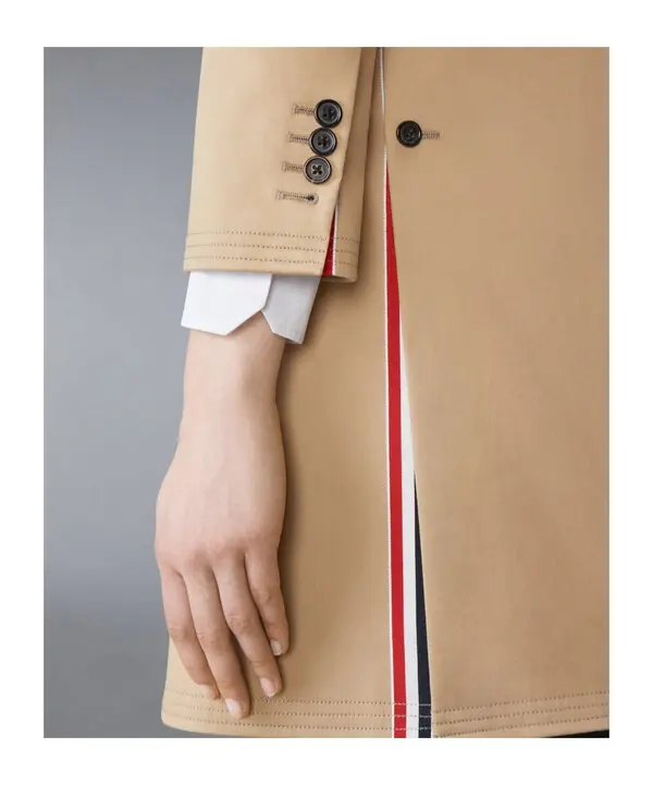 Thom Browne High-armhole Chesterfield Coat