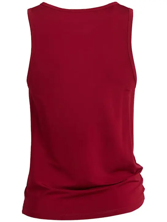 Rabanne Viscose Jersey Tank Top With Ring Detail