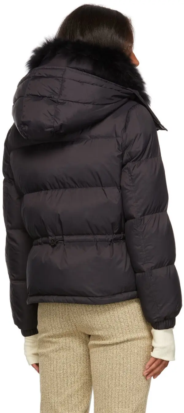YVES SALOMON Padded Down Jacket With Fur Trim