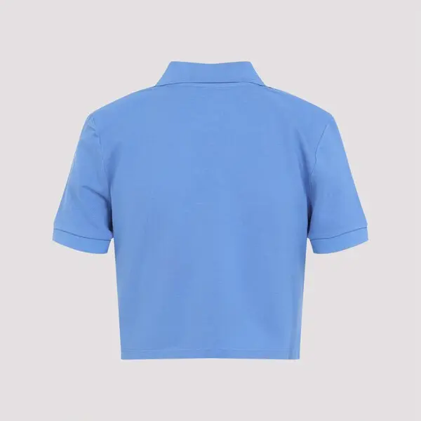 Miu Miu Cotton Piqué Cropped Polo Shirt