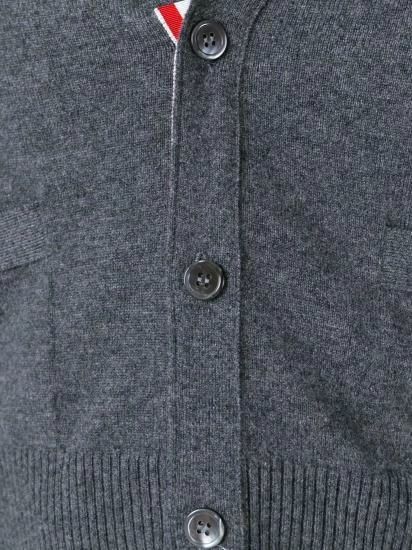 Thom Browne 4-bar Button-up Knit Cardigan - Black