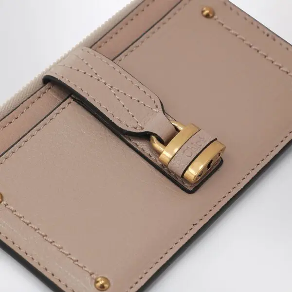 Chloé Paddington Small Card Holder - Nude