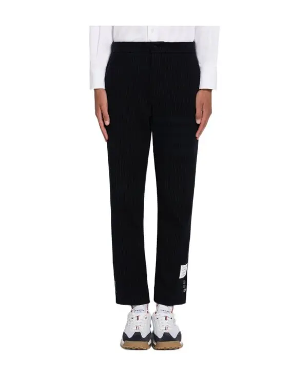 Thom Browne Cropped Pinstripe Trousers