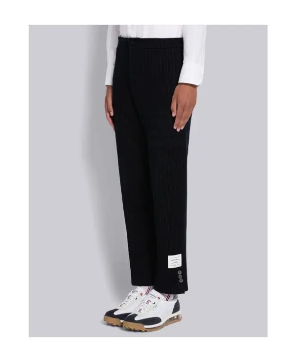 Thom Browne Cropped Pinstripe Trousers