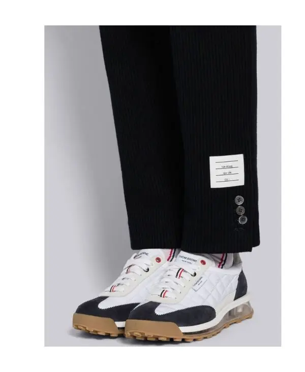 Thom Browne Cropped Pinstripe Trousers