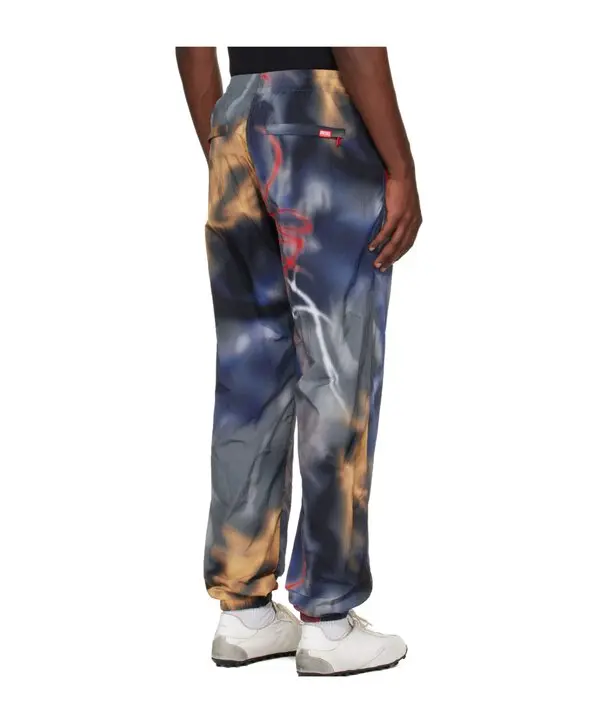 DIESEL® Nylon Pants With All-over Print