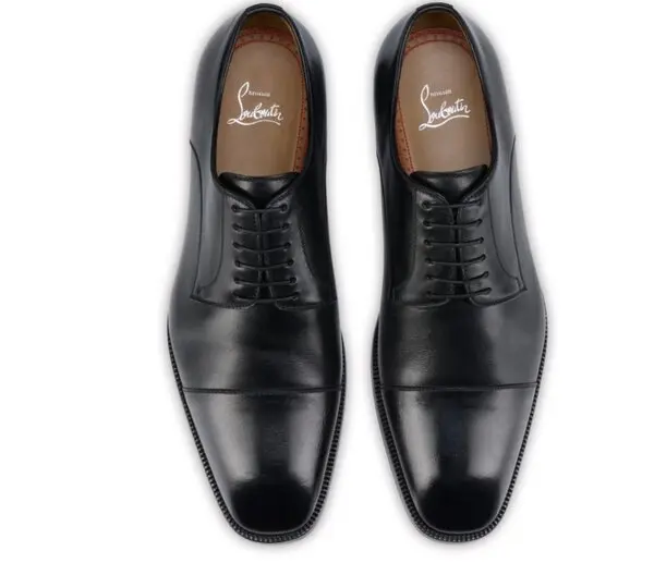 CHRISTIAN LOUBOUTIN Almond Toe Lace-up Shoes