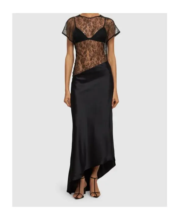 Tove Beline Lace Satin Long Dress