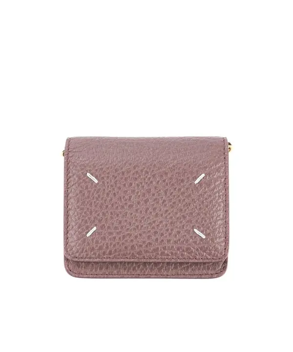 MAISON MARGIELA Four-stitch Leather Purse - Brown