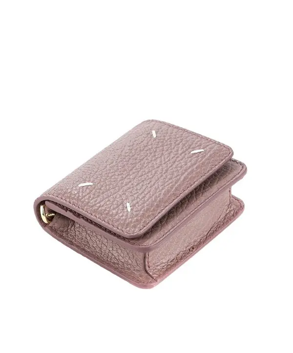 MAISON MARGIELA Four-stitch Leather Purse - Brown