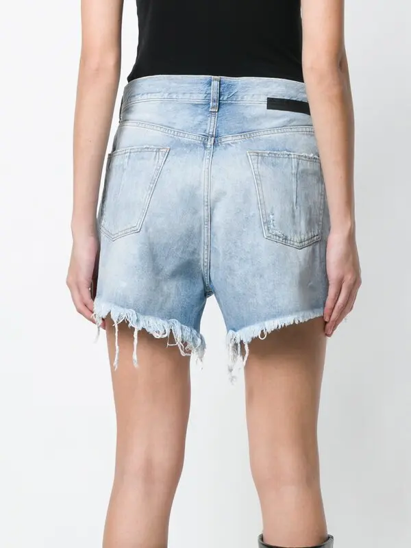 BEN TAVERNITI UNRAVEL PROJECT Imitation Old" Denim Shorts