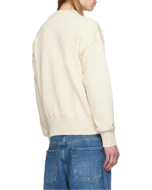 Ami Embroidered Logo Crewneck Jumper