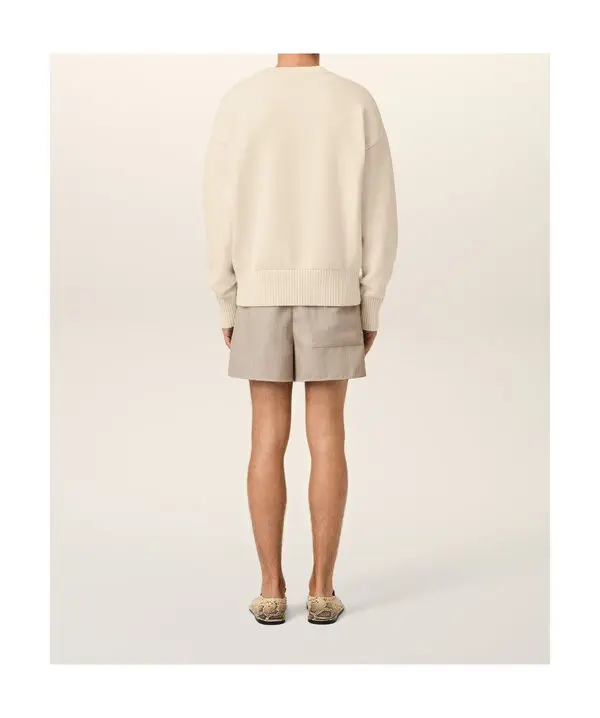 Ami Embroidered Logo Crewneck Jumper