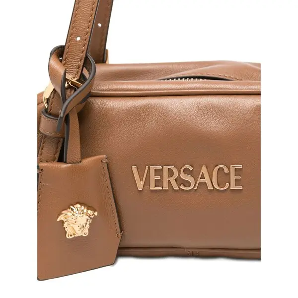 Versace Logo Plaque Top-handle Bag