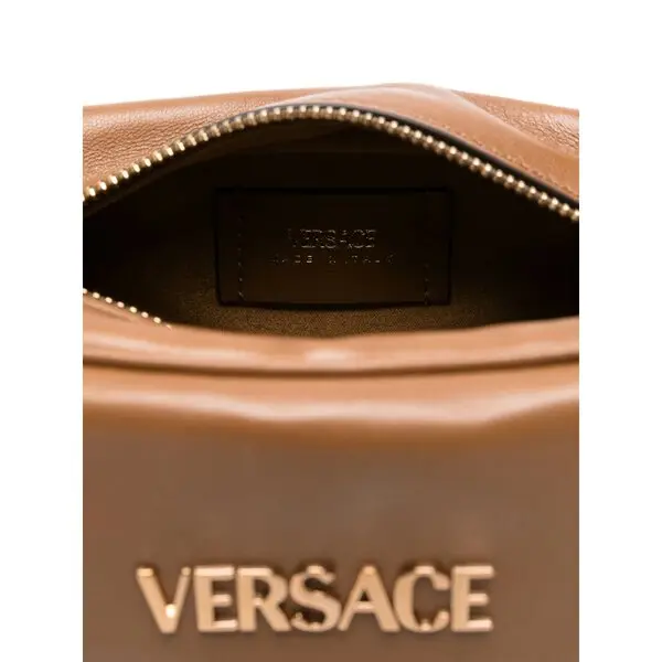Versace Logo Plaque Top-handle Bag