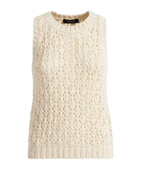 Fabiana Filippi Diamond Stitch Sequined Vest