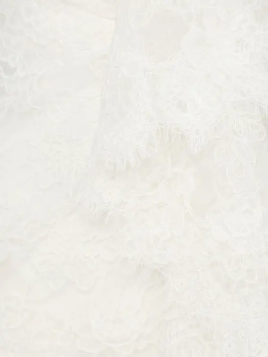 Christopher Esber Floating Lace Strapless Gown