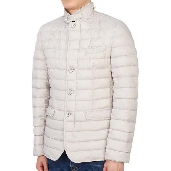 Herno Padded Button-up Jacket With High Collar