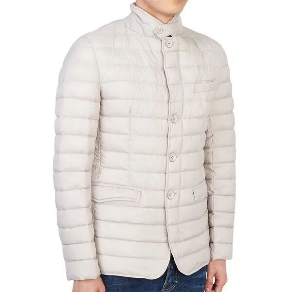 Herno Padded Button-up Jacket With High Collar