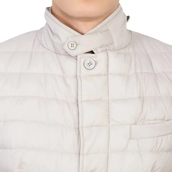 Herno Padded Button-up Jacket With High Collar