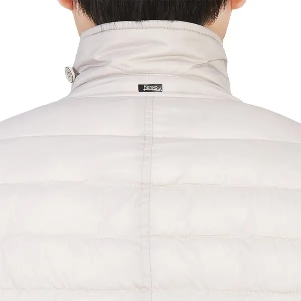 Herno Padded Button-up Jacket With High Collar
