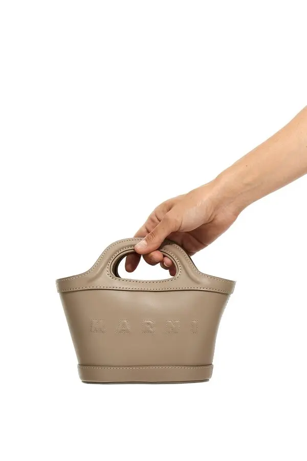 Marni Micro Tropicalia Leather Tote Bag