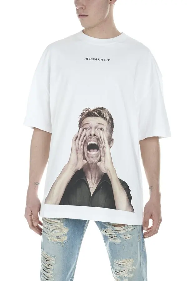 IH NOM UH NIT David Bowie Print T-shirt