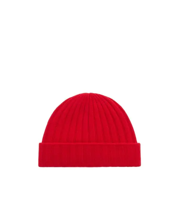 TOTEME Ribbed Cashmere Beanie - Red