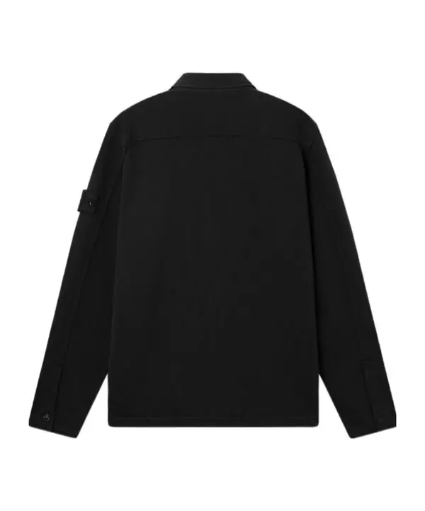 Stone Island Regular-fit Collared Sweatshirt With Chest Pockets