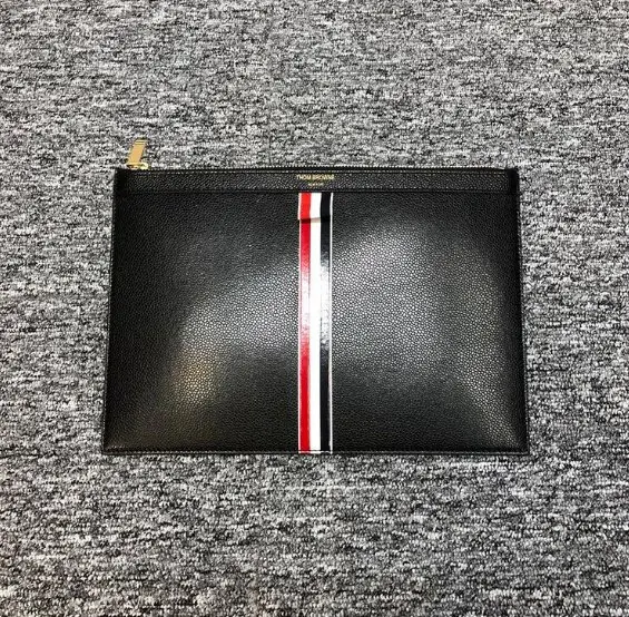 Thom Browne Vertical Intarsia Stripe Tablet Case