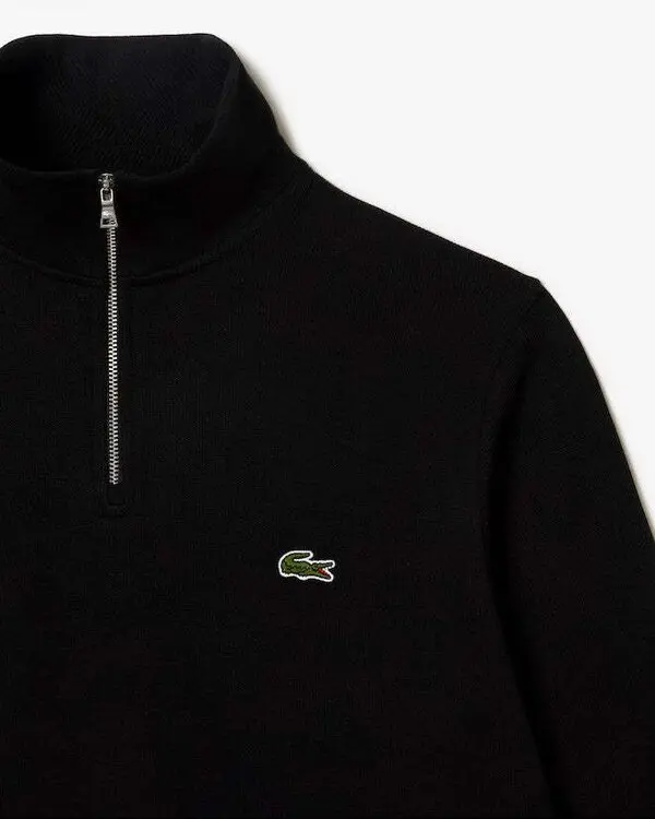 Lacoste Crocodile Embroidered Half-zip Sweatshirt