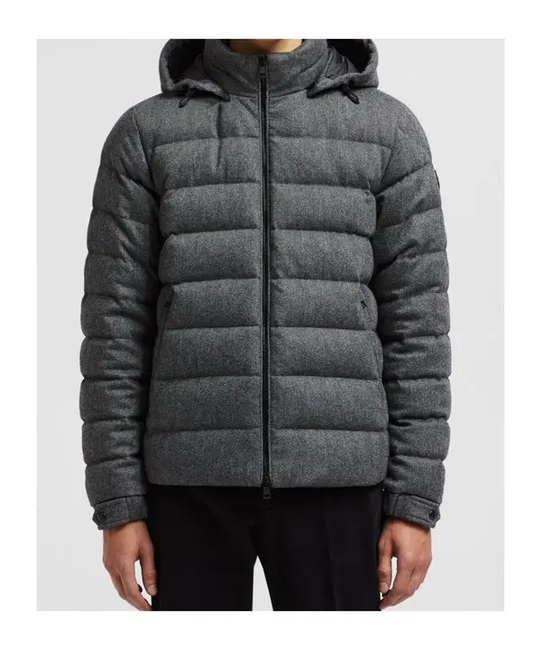 Moncler Arneb Short Down Jacket With Removable Hood - Black