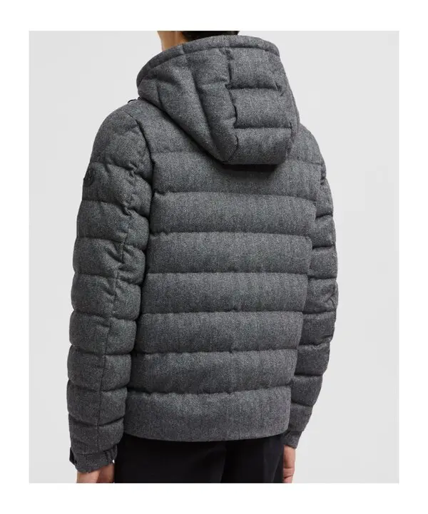 Moncler Arneb Short Down Jacket With Removable Hood - Black