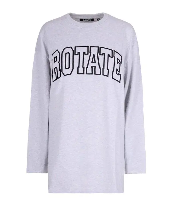 ROTATE BY BIRGER CHRISTENSEN Long Sleeve T-shirt With Embroidered Logo