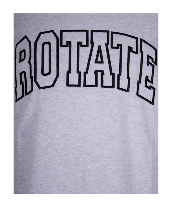 ROTATE BY BIRGER CHRISTENSEN Long Sleeve T-shirt With Embroidered Logo