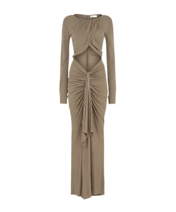 Christopher Esber Bateau Draped Dry Jersey Dress