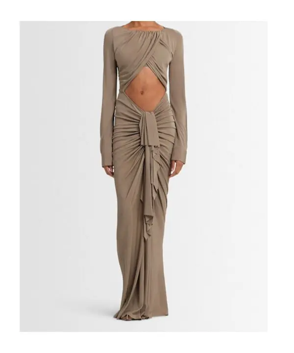 Christopher Esber Bateau Draped Dry Jersey Dress
