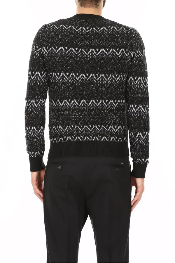 Saint Laurent Embroidered Wool Knit Sweater