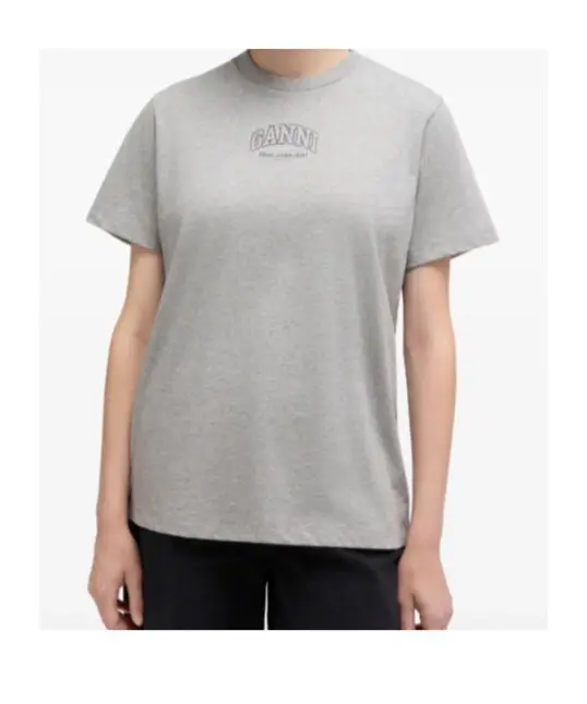 GANNI Logo Relaxed-fit T-shirt