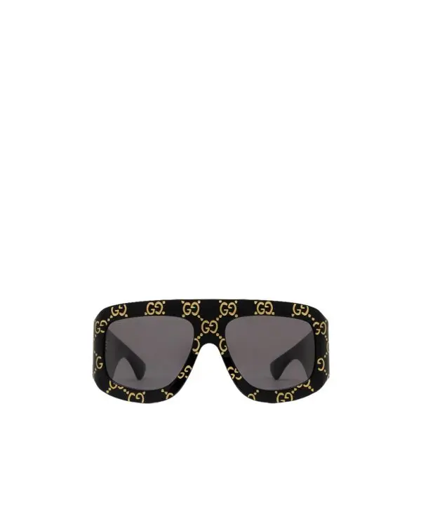 Gucci Shield Frame Sunglasses - Gray