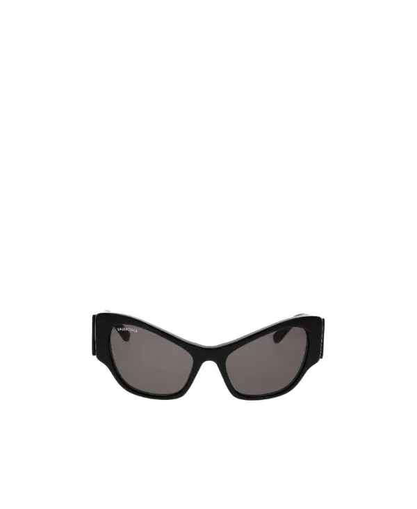 Balenciaga Alien Frame Cat Eye Sunglasses - Black