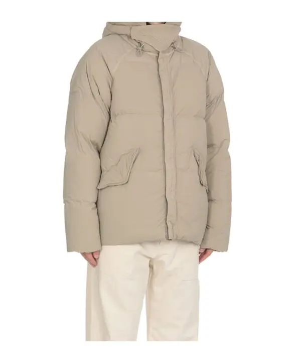 TEN C Hooded Long-sleeved Padded Jacket
