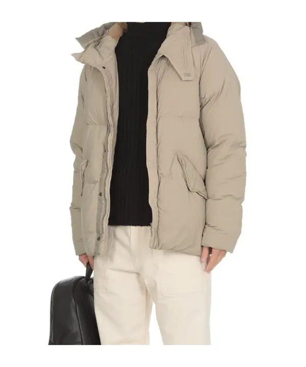 TEN C Hooded Long-sleeved Padded Jacket