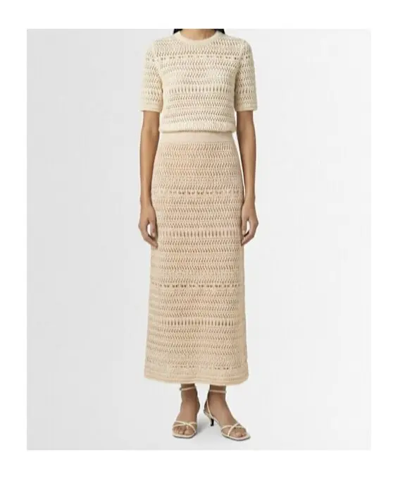 Fabiana Filippi Crochet Knit Short Sleeve Top