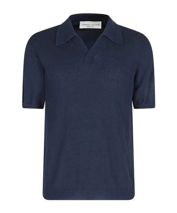 ROBERTO COLLINA Short-sleeved Polo Shirt