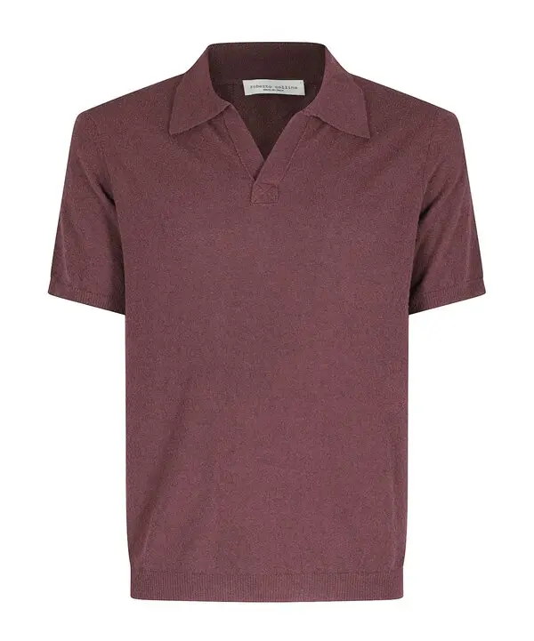 ROBERTO COLLINA Short-sleeved Polo Shirt