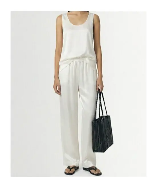 Fabiana Filippi Satin Wide-leg Pants