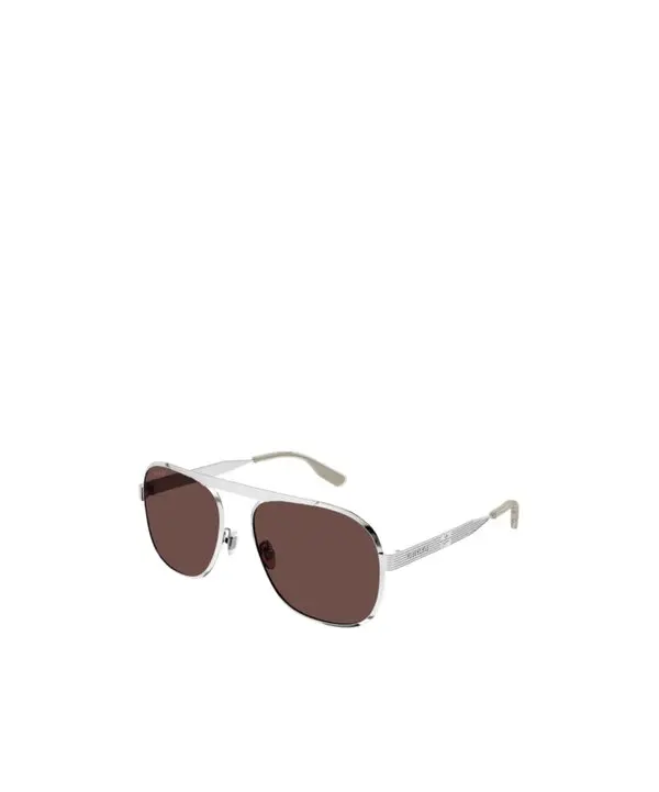 Gucci Navigator Frame Sunglasses - Red