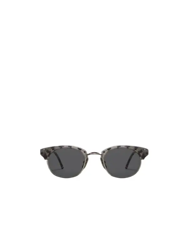 Thom Browne Oval Frame Sunglasses - Black
